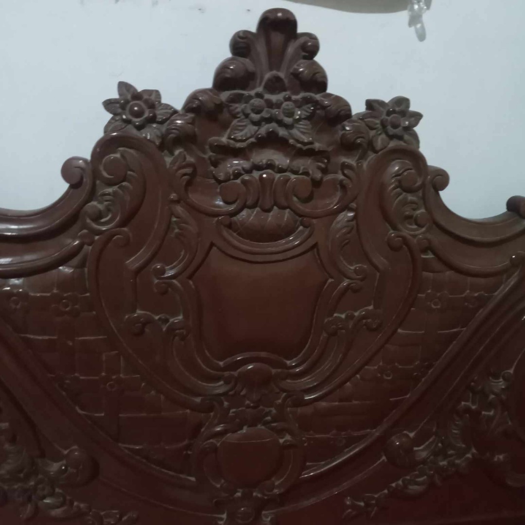 Queen Size Narra Wood Bed Frame and Headboard, Furniture & Home Living ...