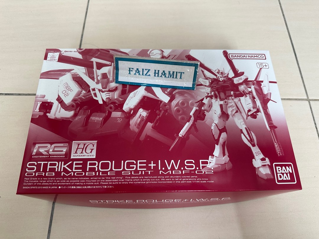 RG HG Strike Rouge Gundam + IWSP P-Bandai Reissue, Hobbies & Toys, Toys ...