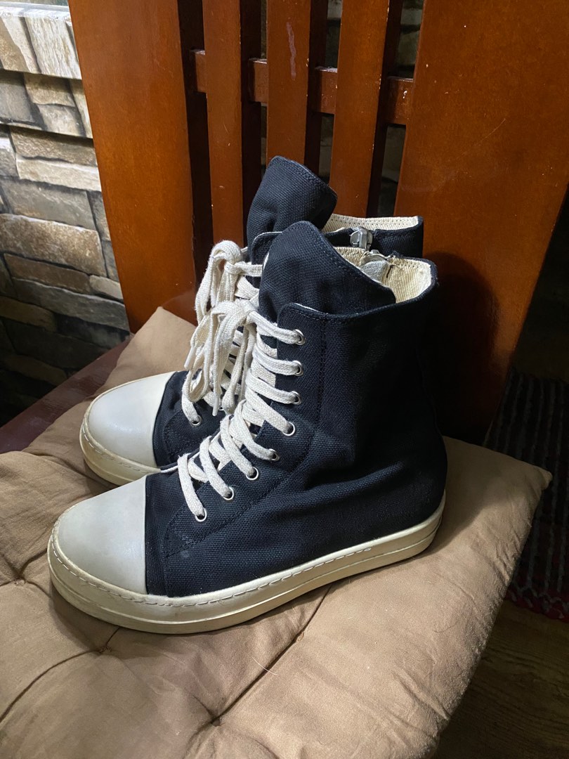 Rick Owens Drkshdw High Top Ramones, Men's Fashion, Footwear, Sneakers ...
