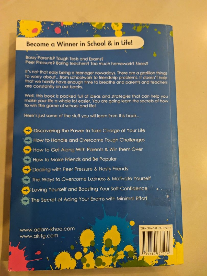 ADAM KHOO - SECRETS OF SUCCESSFUL TEENS, Hobbies & Toys, Books ...