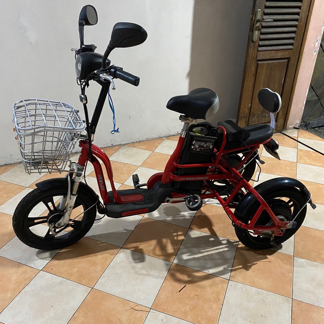 sepeda listrik roda 3 selis butterfly trike red emd-L301, Motor di ...