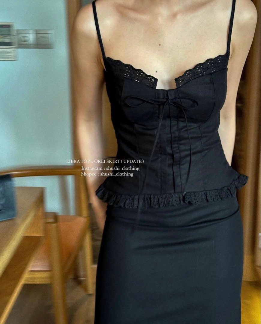 Shu Shi Clothing Libra Top Dupe, Women's Fashion, Dresses & Sets, Sets ...