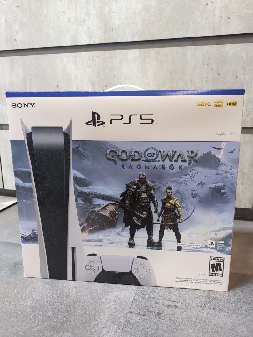 Sony Playstation 5 / PS5 Disc Version God of War GoW Ragnarok Bundle, Video Gaming, Video Game ...