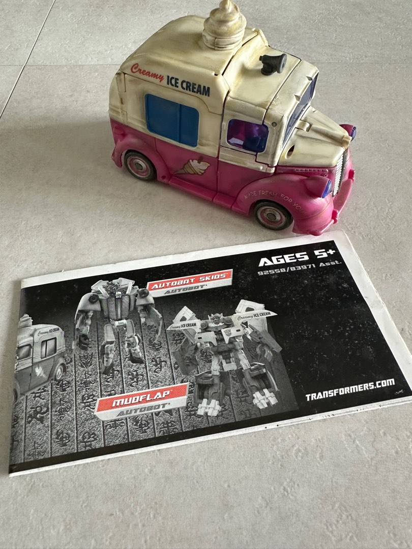 Transformer autobots ice cream truck skid mudflap deluxe dotm rotf ...