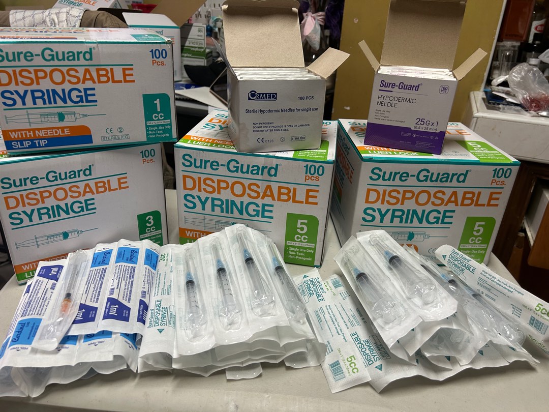 Tuberculin/Syringe/Aspirating/Aspiration Needles 1cc,3cc,5cc and g23 ...