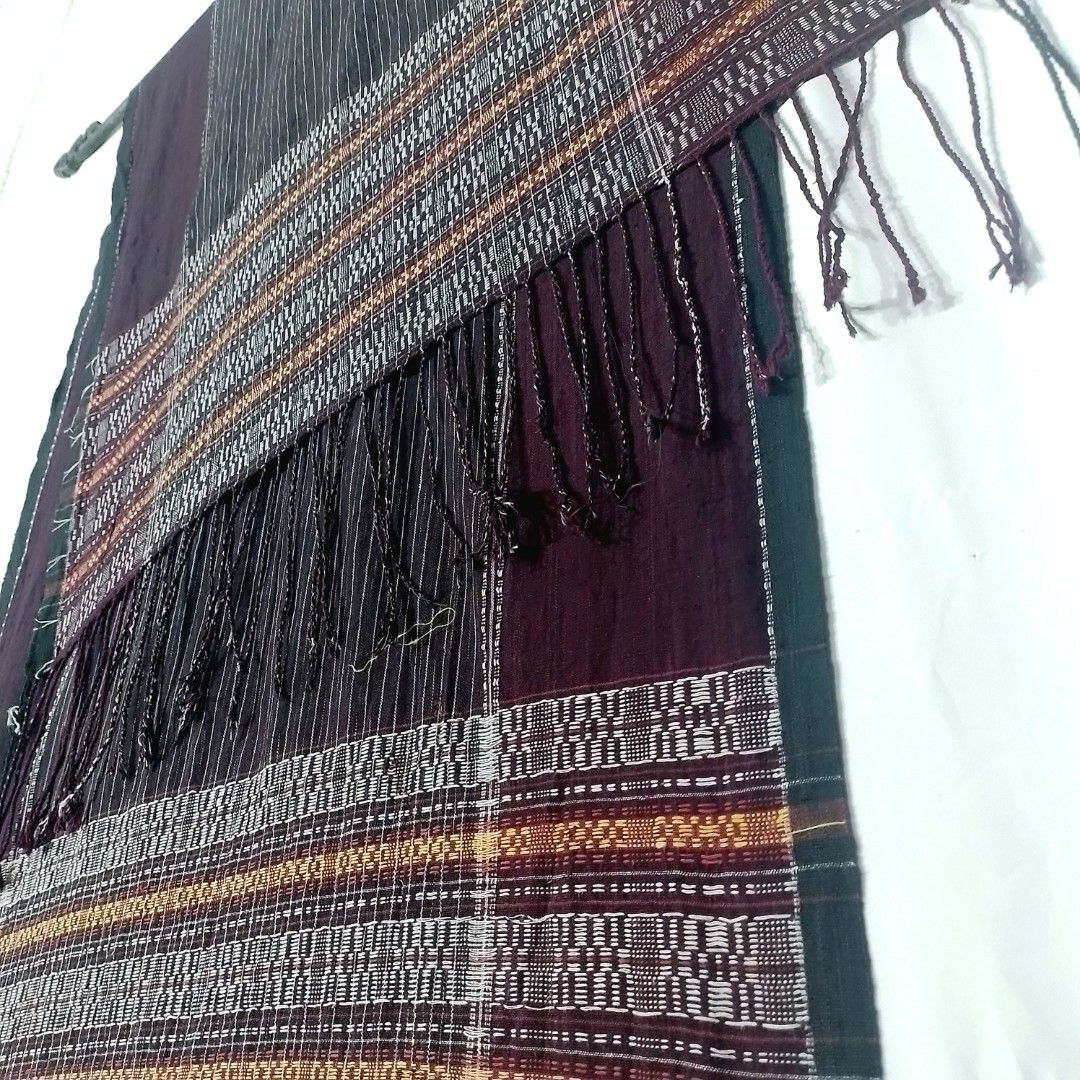 Vintage Kain Tenun Adat Ulos Ragi Hotang Ukuran Sedang - Lawas Jadul. Batak Toba, Sumatera Utara ...