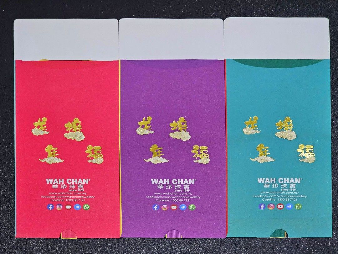Wah Chan 2024 CNY RED packet/angpow/ang pow/hongbao/sampul duit raya ...