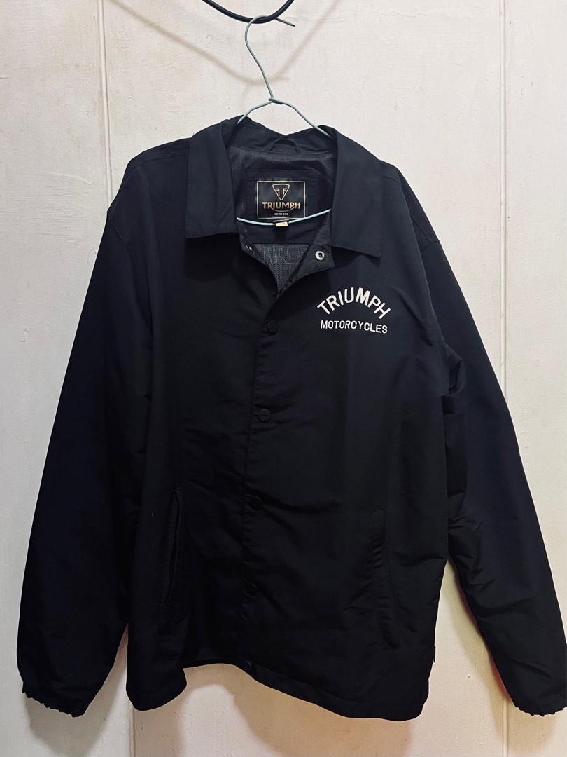 (XXL Size) Triumph Motorcycles Carter Coach Jacket, Men's Fashion ...