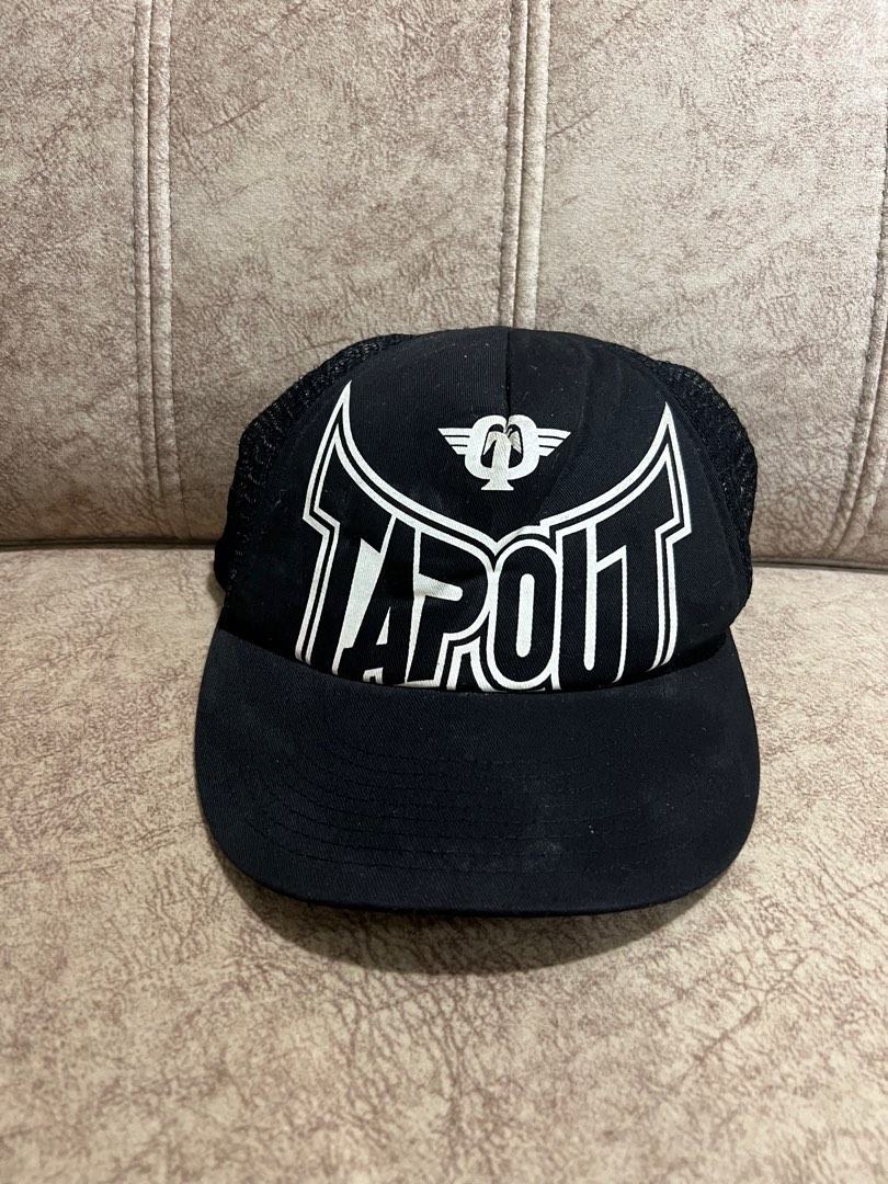 Y2K TapOut Logo Black Adjustable Mesh Cap Hat, Men's Fashion, Watches ...