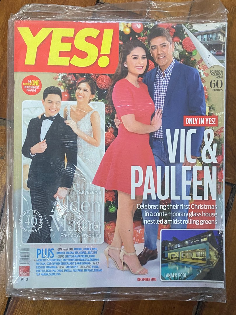 YES Magazine back-issue December 2016 Featuring Alden Richards & Maine ...