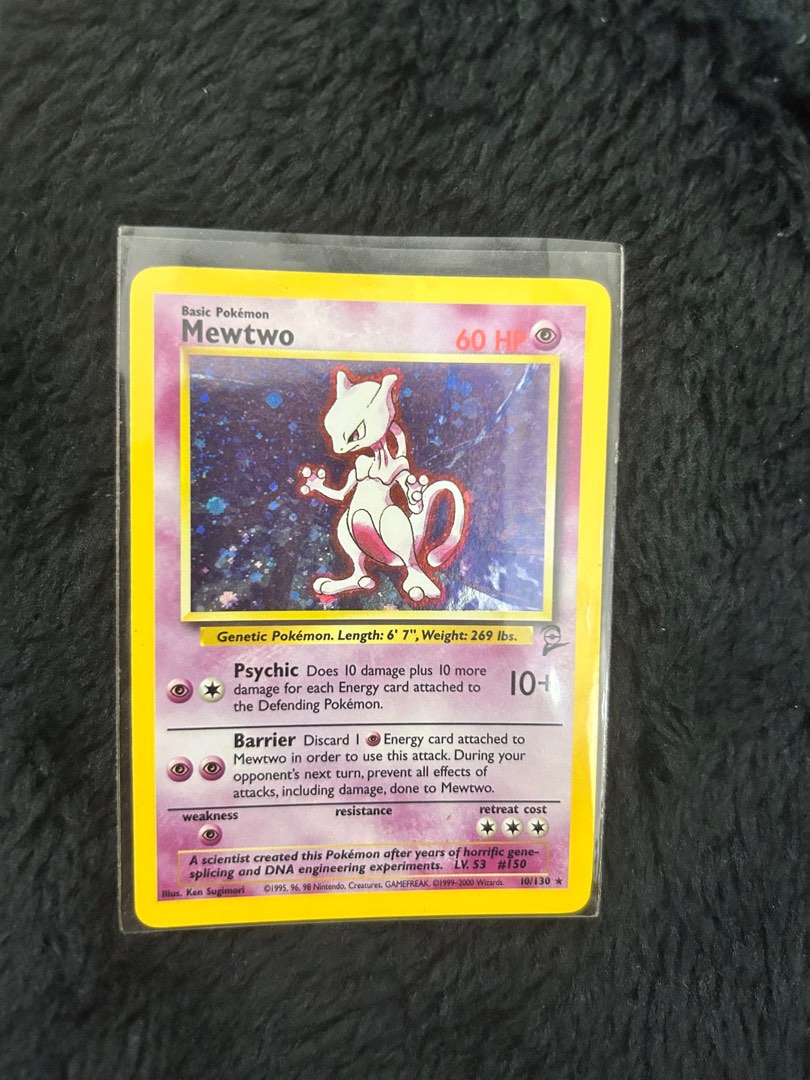 2000 Pokemon TCG Mewtwo 2nd edition holofoil, Hobbies & Toys, Toys ...