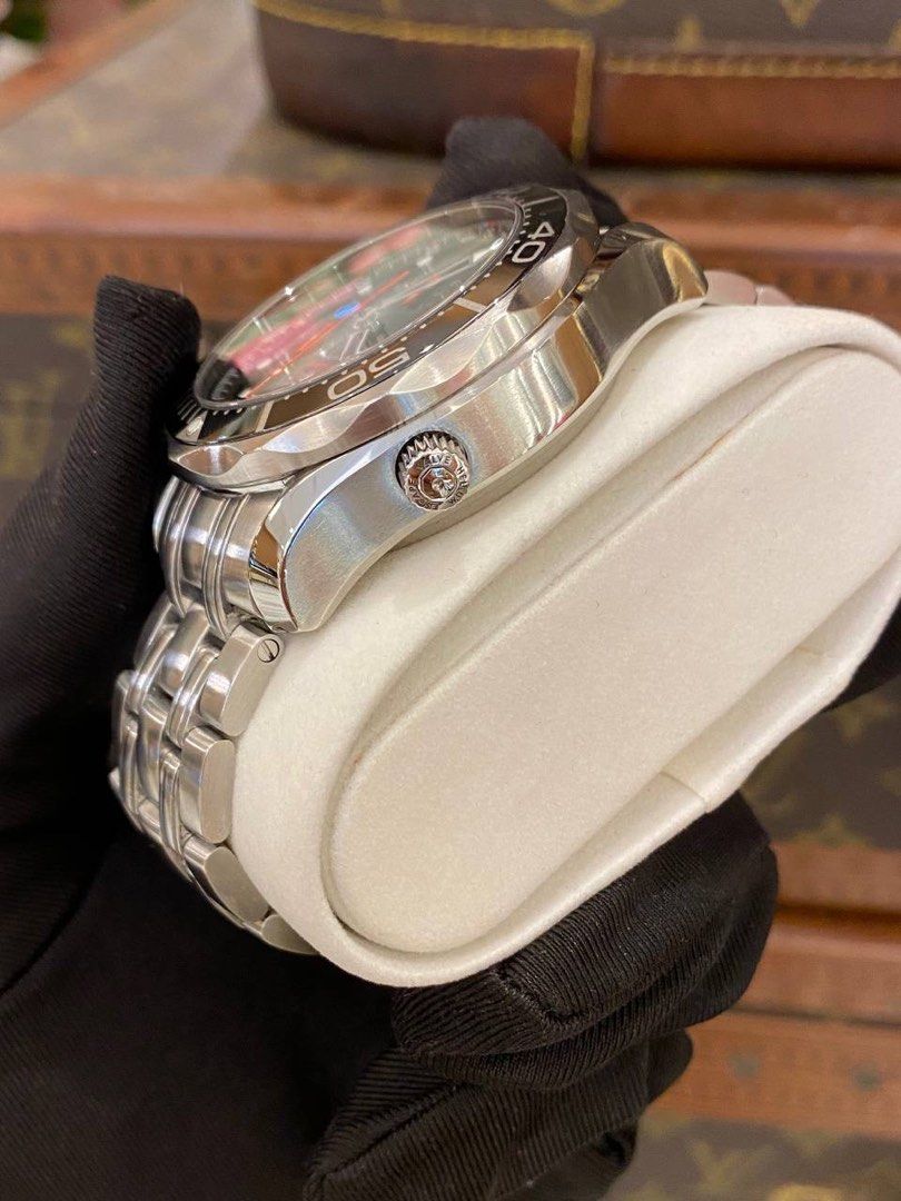 2019 OMEGA SEAMASTER CHRONOGRAPH DIVER BLACK DIAL 44MM AUTOMATIC WATCH ...