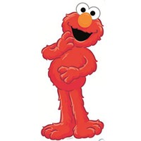 8 Inch Elmo Standing Smiling Decal Sesame Street, Perabotan Rumah di ...