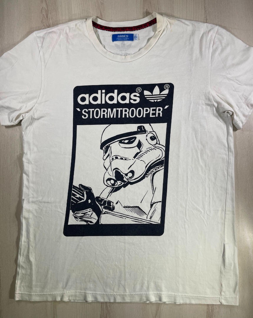 Adidas Trefoil X Star Was Stormtrooper Tee #EA Used, Men's Fashion, Tops & Sets, Tshirts & Polo ...