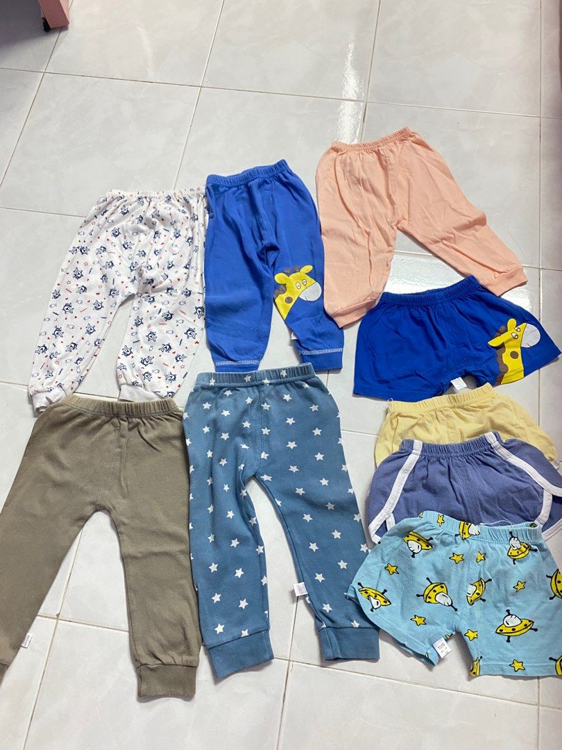 All 12 PCs (Up to 9moths Baby Boy bottom short/long pants), Babies ...