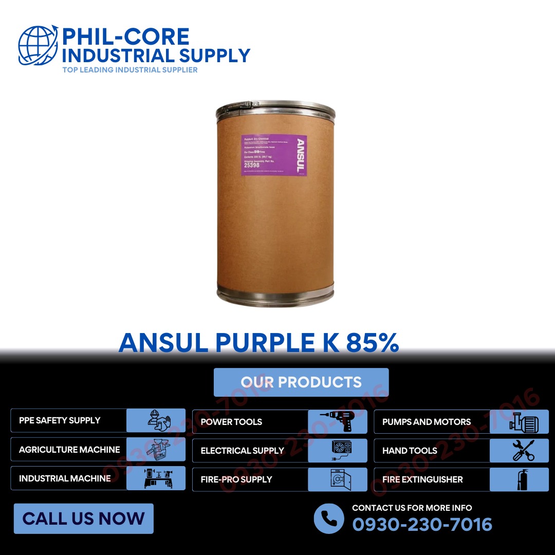 Ansul Purple K 85%, 85% Potassium Bicarbonate Fire Powder, High ...