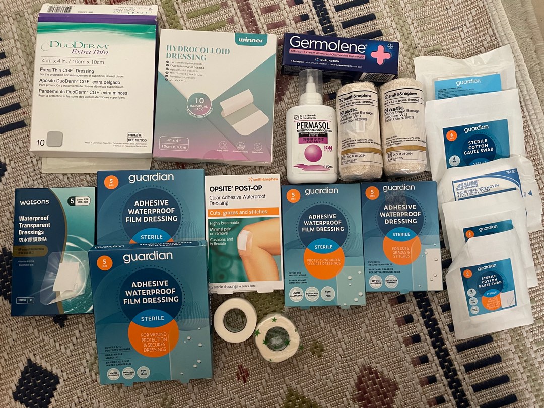 Assorted Wound Dressing & Wound Care Items, Health & Nutrition, Medical ...
