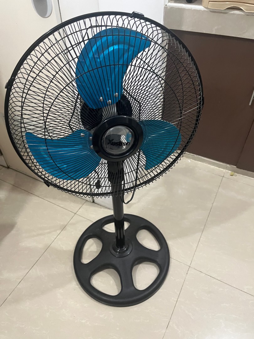 Astron ORION 16" Industrial Stand Fan Metal Blade 50W, Furniture & Home ...