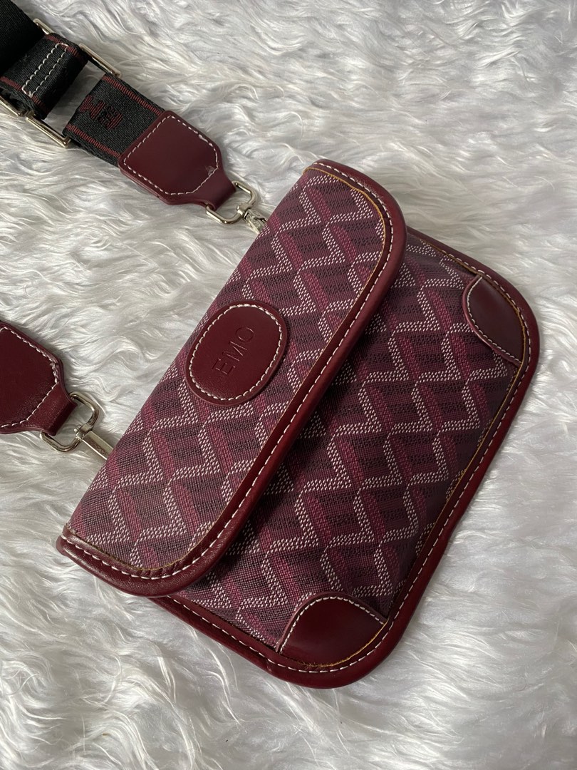 Authentic Korean EMO Chest Bag, Luxury, Bags & Wallets on Carousell