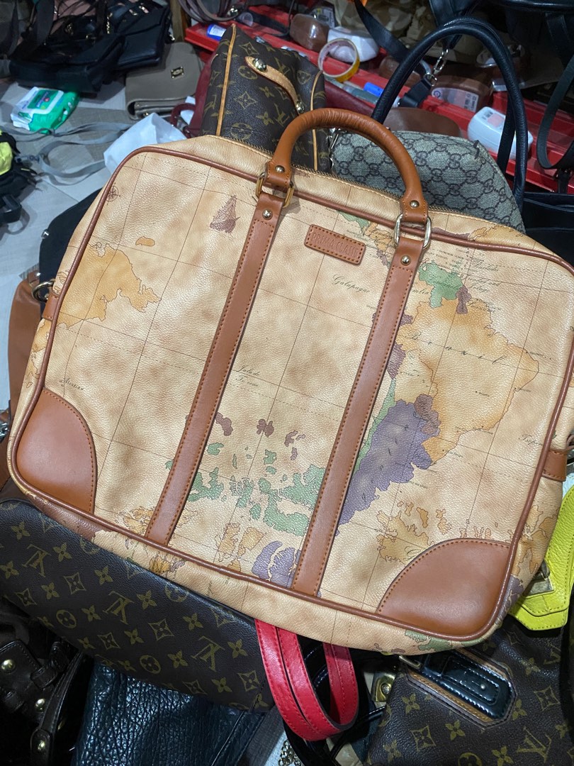 Authentic Prima Classe world map Bag, Luxury, Bags & Wallets on Carousell