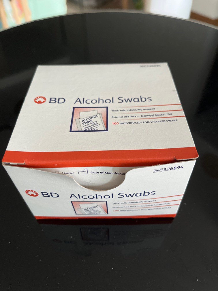 BD Alcohol Swabs, Health & Nutrition, Medical Supplies & Tools on Carousell