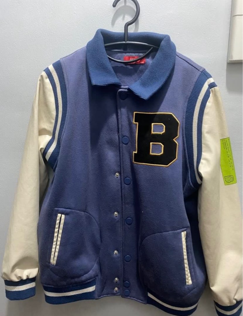 Bench Varsity Jacket (Leather Sleeves) NEGOTIABLE, Men's Fashion, Coats ...