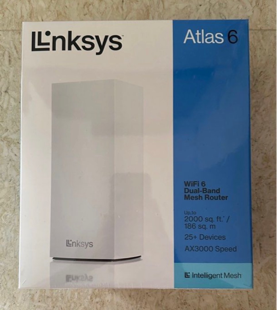 Brand New Linksys WiFi 6 Dual Band Mesh Router - Atlas 6, Computers ...