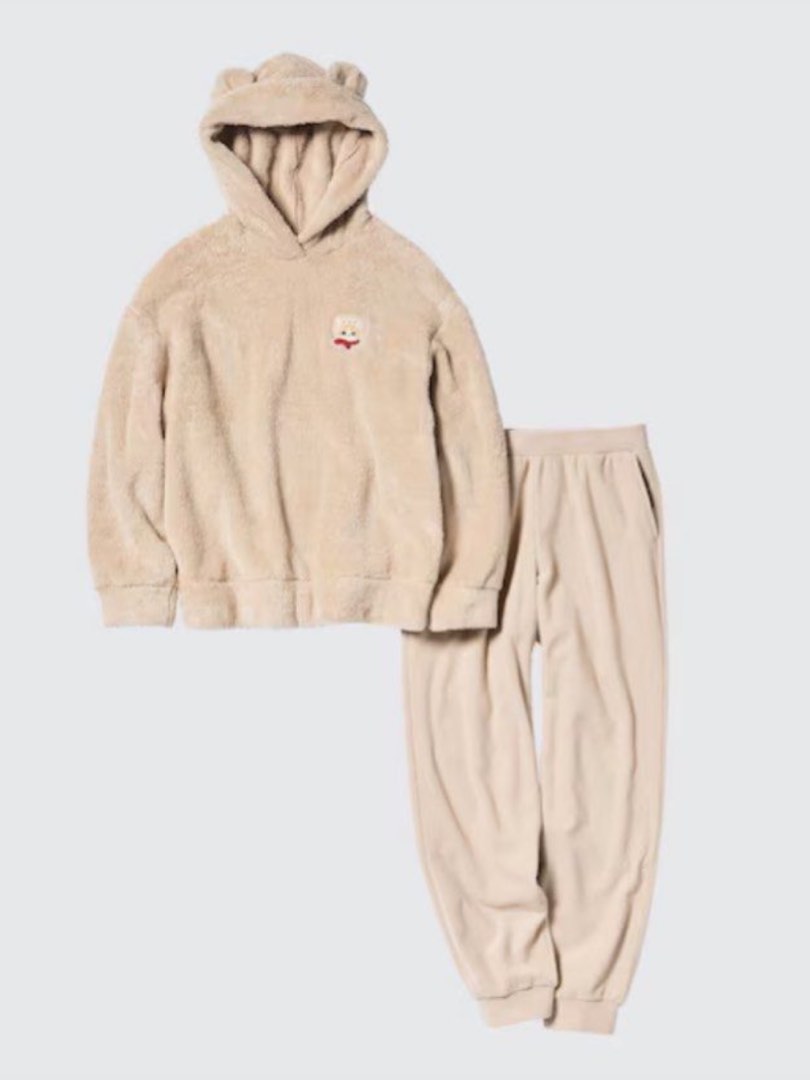 Brandnew! Uniqlo Mofusand Furry Fleece Set, Women's Fashion ...