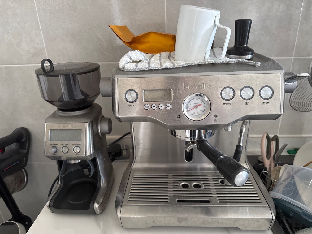 breville bes920 with grinder, TV & Home Appliances, Kitchen Appliances ...