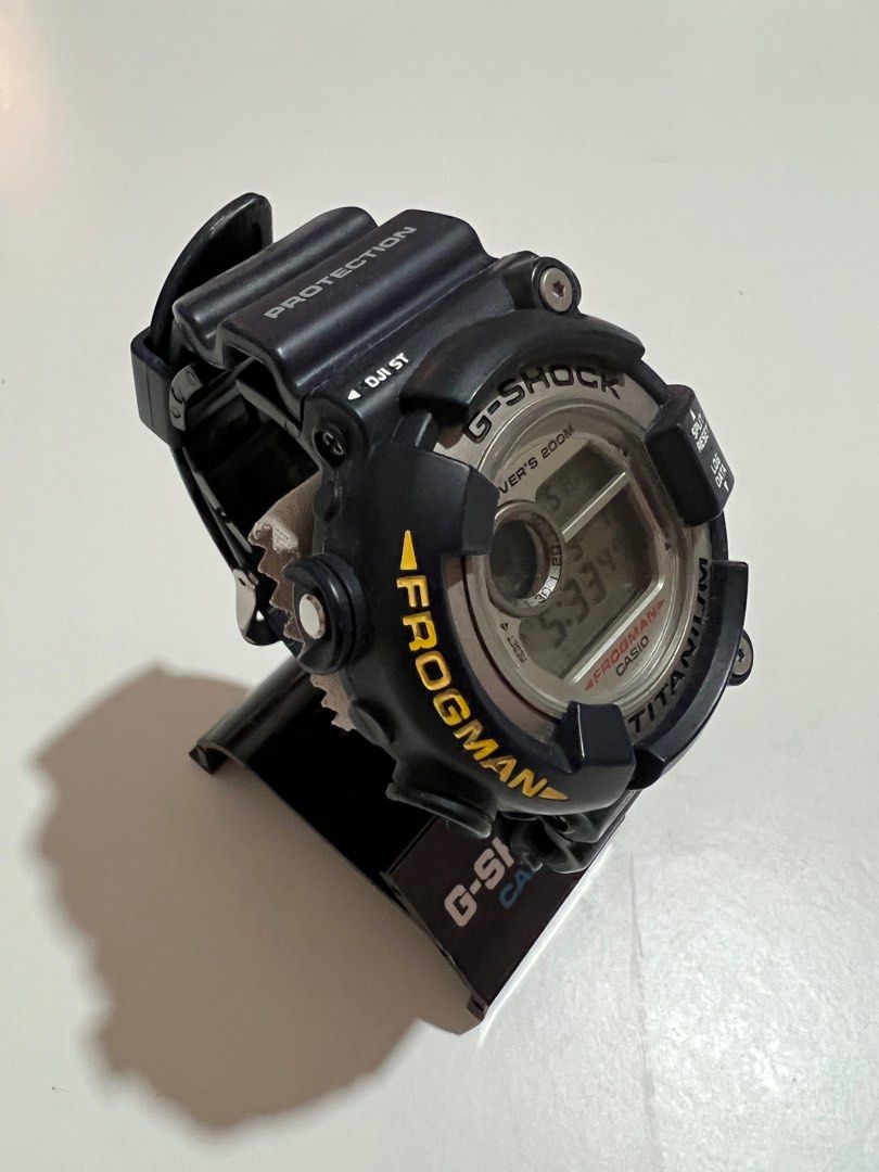 Casio G-Shock Frogman Dw8200NK Blue Diver 200M Titanium Watch, Men's ...