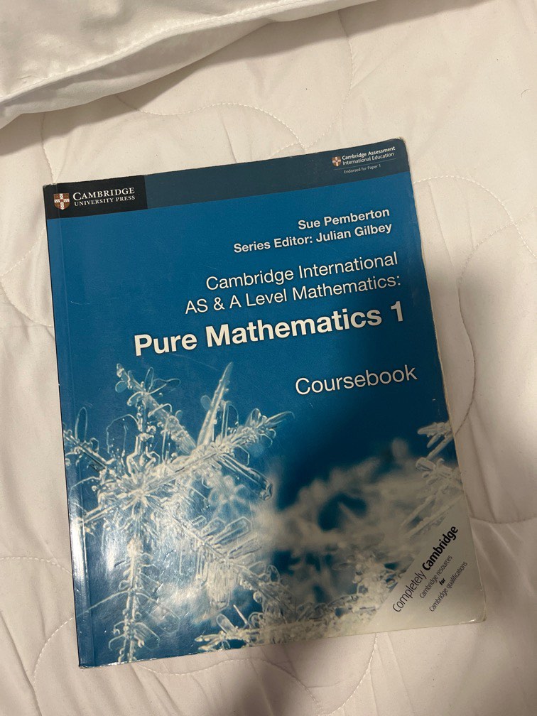 CIE A Levels Pure Maths 1 Textbook, Hobbies & Toys, Books & Magazines ...