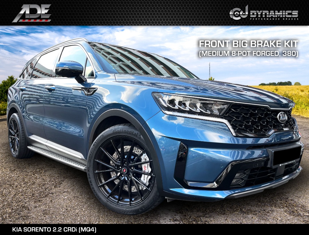 CJ DYNAMICS FRONT BIG BRAKE KIT (MEDIUM 8-POT FORGED, 380) ON KIA ...