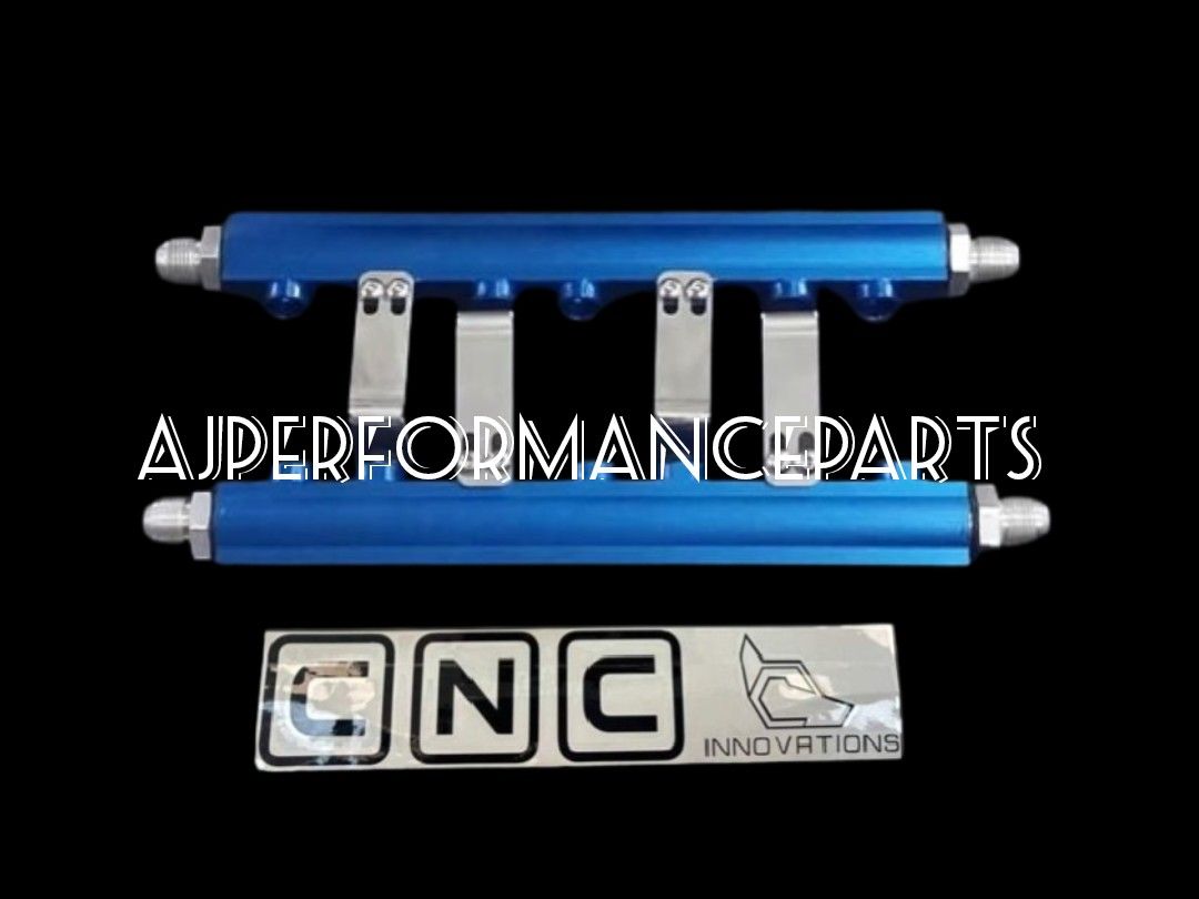 CNC INNOVATIONS BILLET FUEL RAIL KIT ANODIZED BLUE NISSAN 350Z 370Z ...