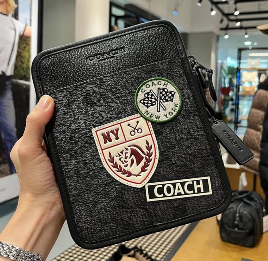 Coach Sullivan Crossbody Bag In Signature Canvas With Patches CAT79 ...