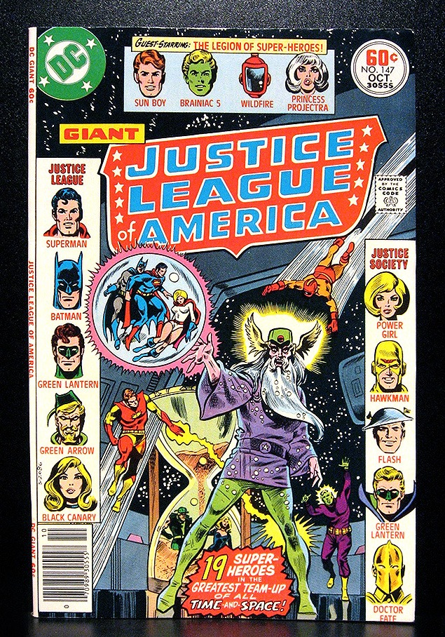 COMICS: DC: Justice League of America #147 (1977), 1st team-up of JLA ...