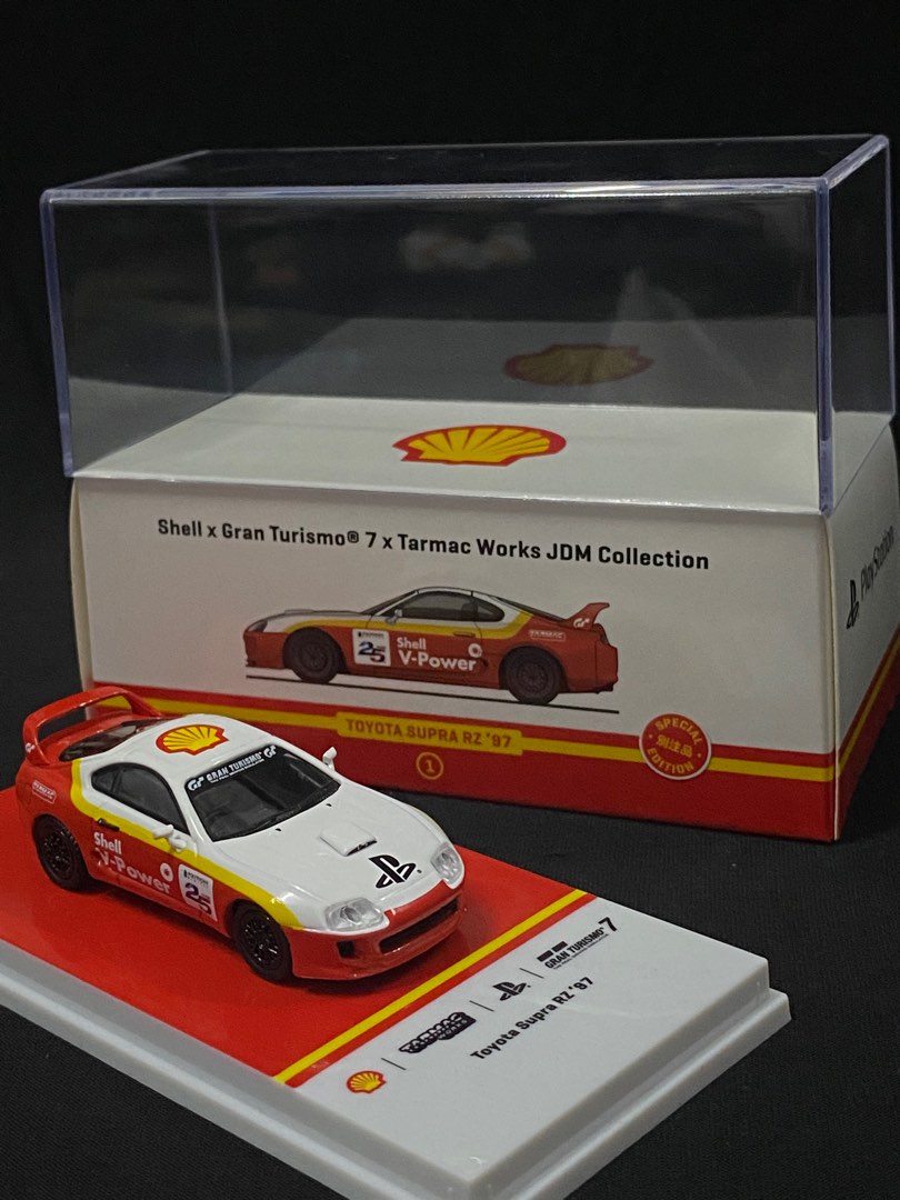 Diecast TARMAC x SHELL SUPRA MK4, Hobbies & Toys, Toys & Games on Carousell