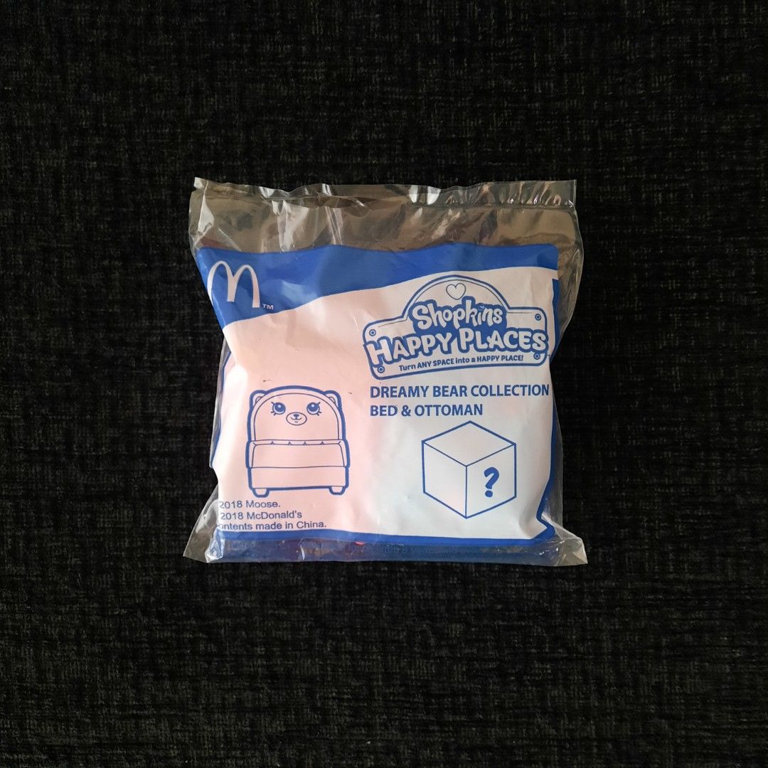 DYLL McDonald's X Shopkins Bed & Ottoman of Happy Places Dreamy Bear ...
