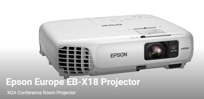 Epson EB-X18 Projector With New lamp + Remote Control, TV & Home ...