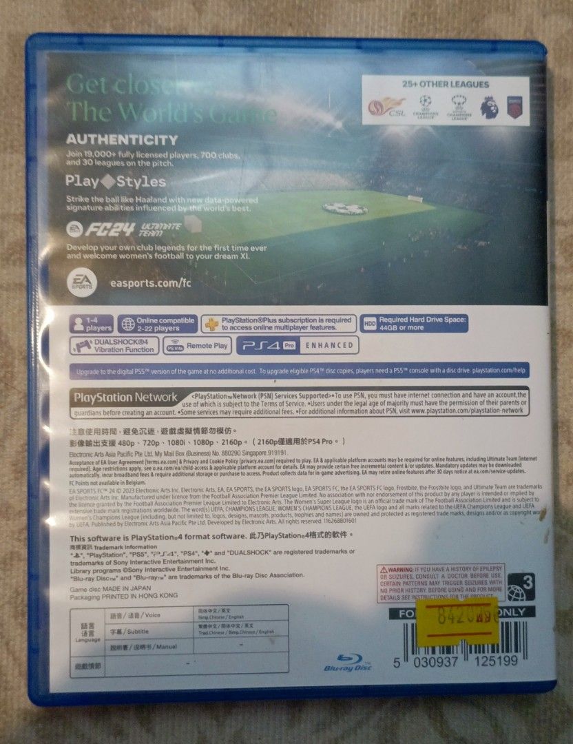 FC 24 ( DISC NO SCRATCH), Video Gaming, Video Game Consoles ...