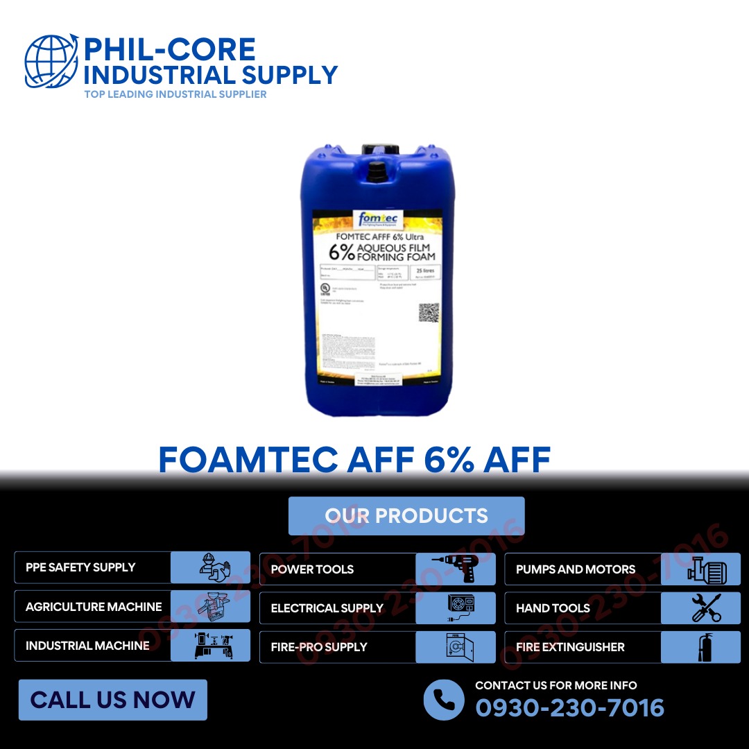 Foamtec AFF 6% AFF, 6% Foam Concentrate, Marine-Grade AFFF 6%, Low ...
