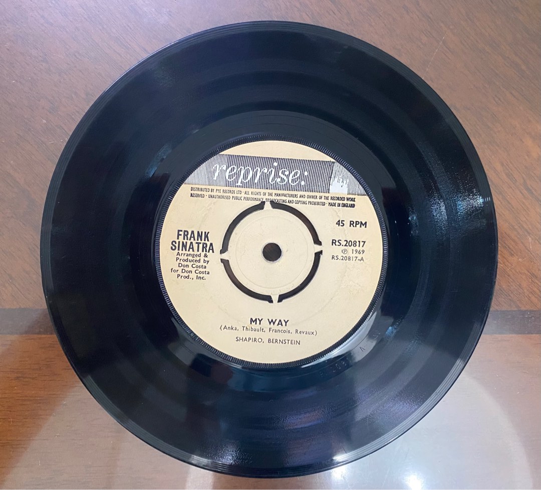Frank Sinatra - My Way / Blue Lace - Philippines Original Jazz Vocal ...