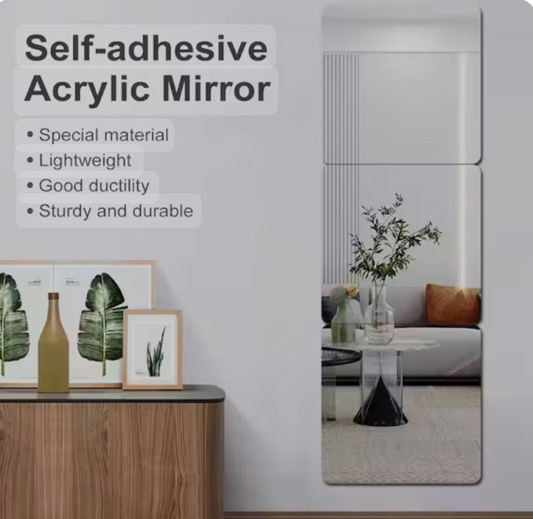 Full Length Acrylic Soft Mirror, Furniture & Home Living, Home Decor ...