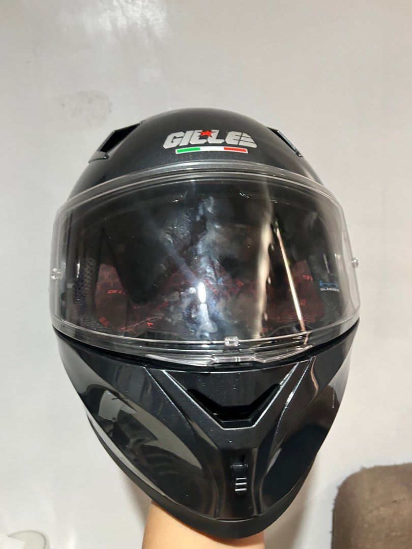 Gille Helmet 135 GTS V1 PLAIN GRAY Motorcycle Helmet Full Face Dual ...