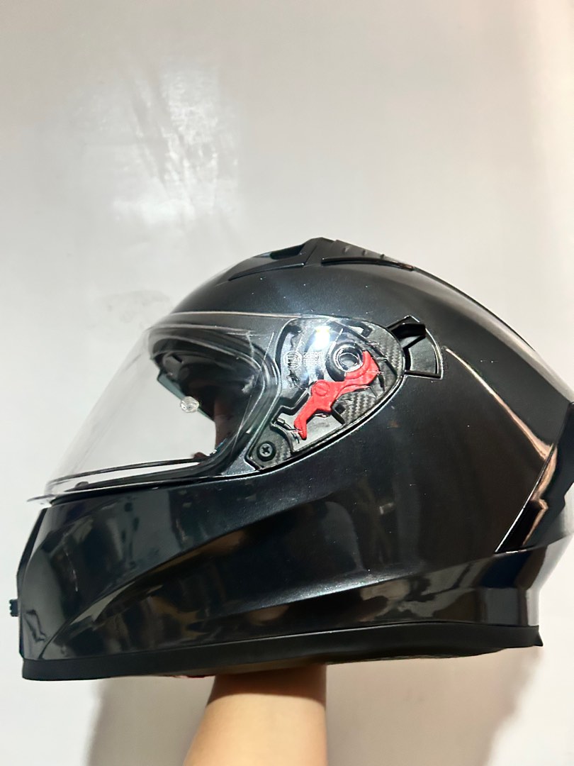 Gille Helmet 135 GTS V1 PLAIN GRAY Motorcycle Helmet Full Face Dual ...