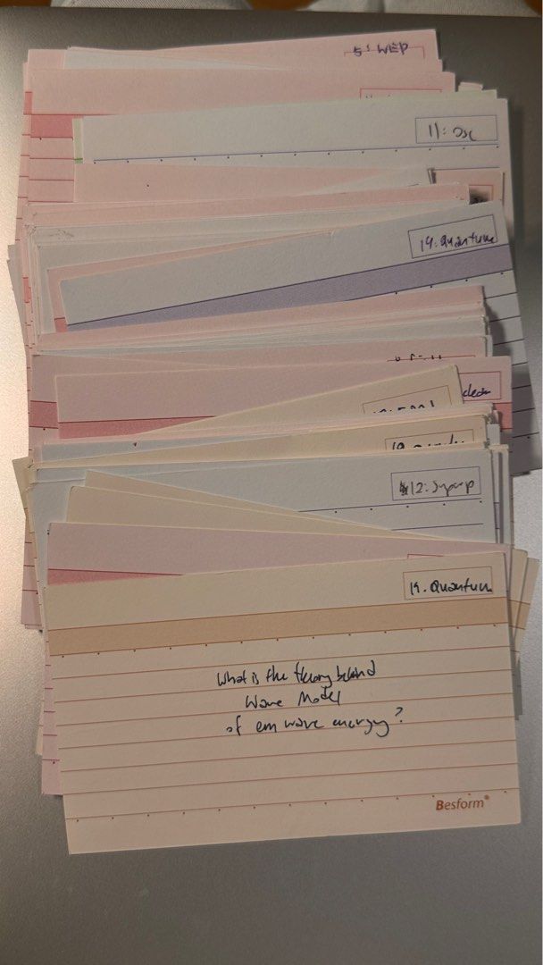 H2 JC Physics Flashcards (ALL TOPICS: Definitions, Formulas, and ...