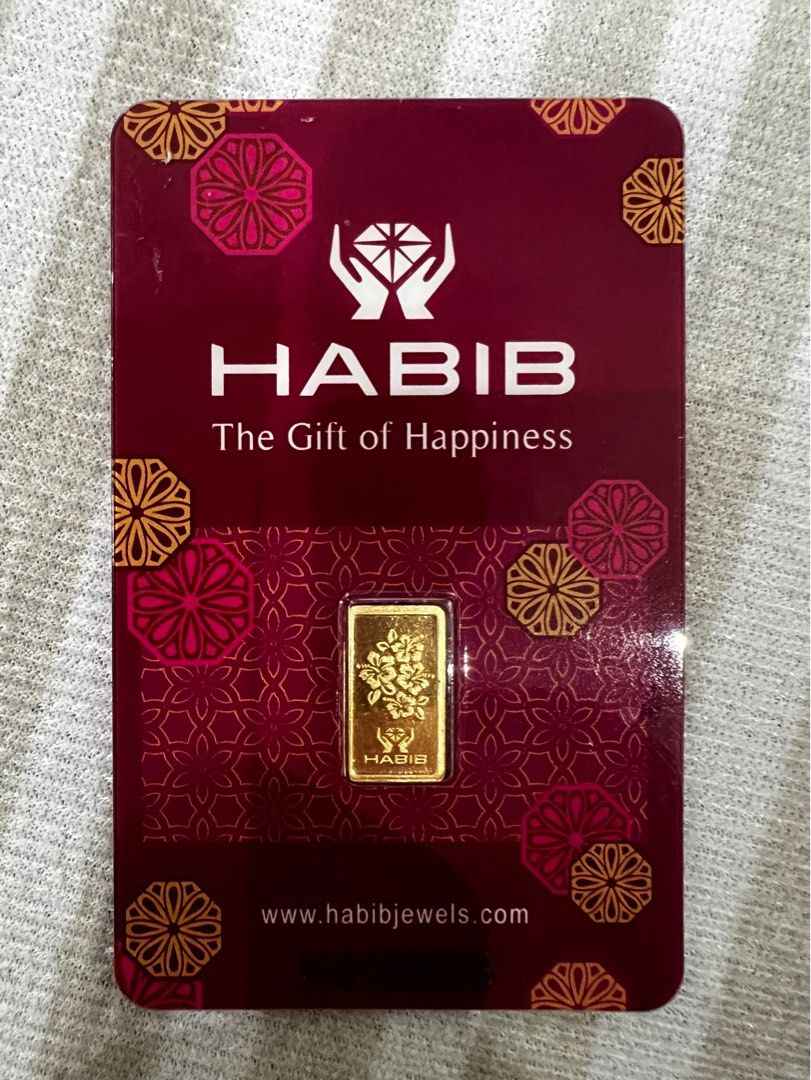 HABIB LBMA 1g Fine Gold Bar Emas , Luxury, Accessories on Carousell