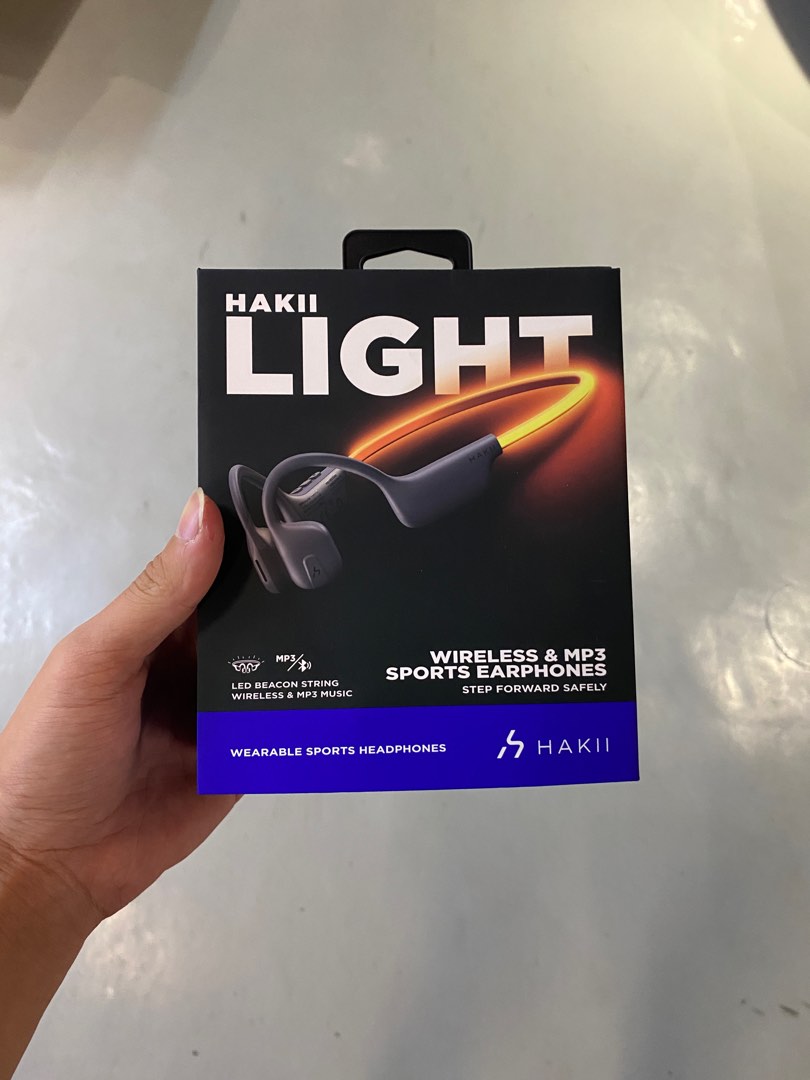 Hakii Light LED Bluetooth sports headphones, Audio, Headphones & Headsets on Carousell