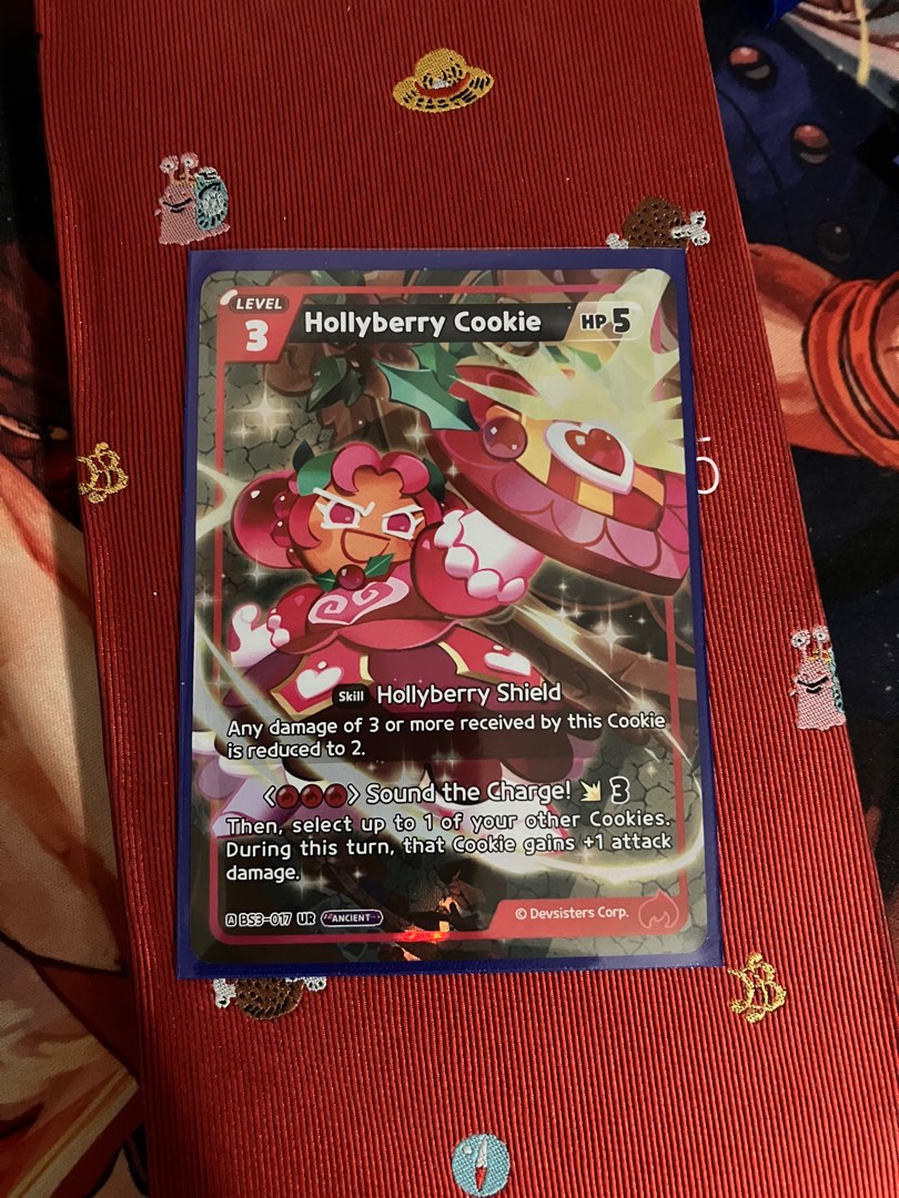 Hollyberry Cookie (UR) BS3-017 EN Cookie Run tcg, Hobbies & Toys, Toys & Games on Carousell