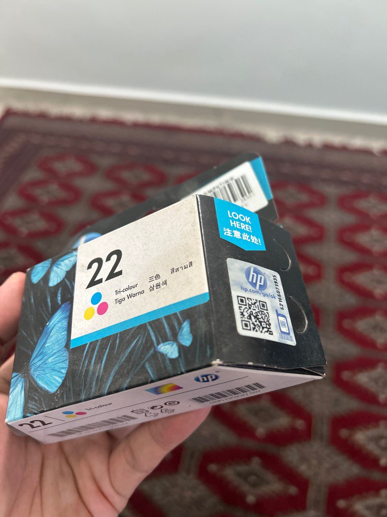 HP Original Colour Ink 22, Computers & Tech, Printers, Scanners ...