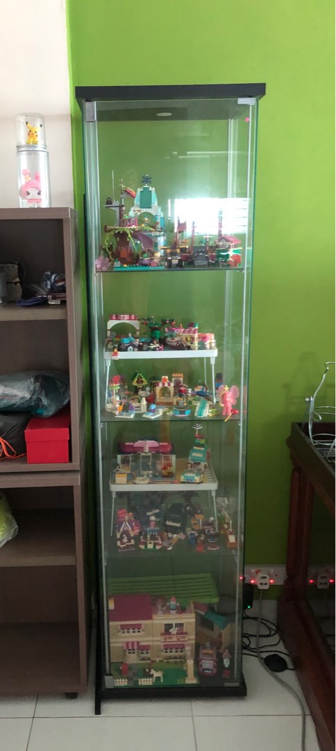 IKEA Glass Display Cabinet for Sale with free Lego, Furniture & Home ...